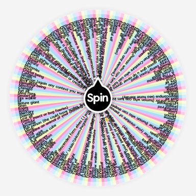 Copy of Species (type in comments if you have a creature I should add ...