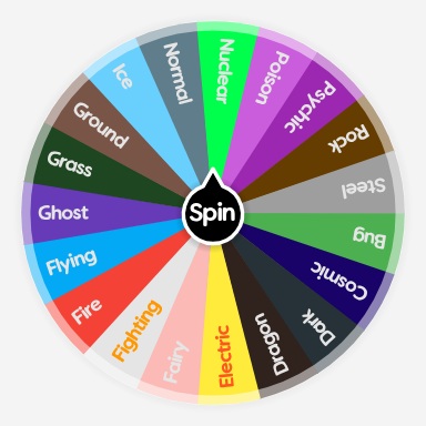 Pokemon Types | Spin the Wheel - Random Picker