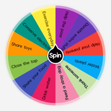 Kindness Spinner- Crew One | Spin The Wheel - Random Picker
