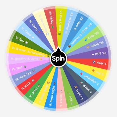 Super Smash Bros. Ultimate Character Wheel | Spin The Wheel - Random Picker