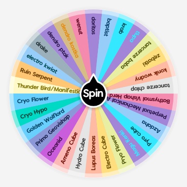 Genshin impact bosses | Spin The Wheel - Random Picker