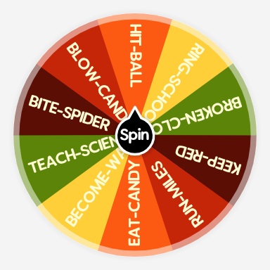 CREATE A PHRASE WITH THESE IRREGULAR VERBS AND OBJECTS | Spin The Wheel ...