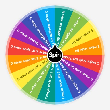 scales and arpeggios | Spin the Wheel - Random Picker
