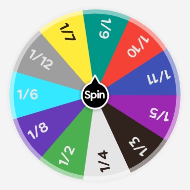 Fractions | Spin the Wheel - Random Picker