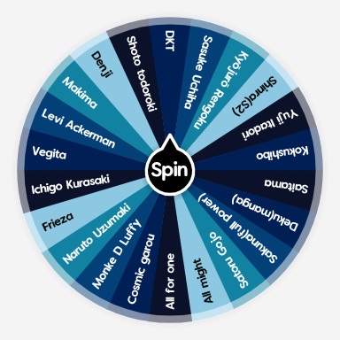 Anime characters | Spin the Wheel - Random Picker