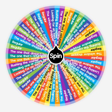 Clothing Store Customer | Spin the Wheel - Random Picker
