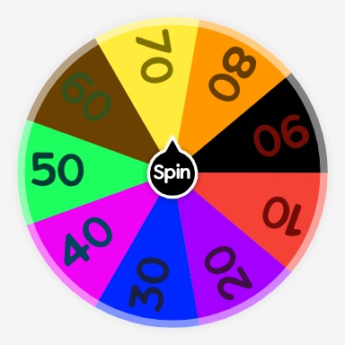 Numbers 10-90 | Spin The Wheel - Random Picker