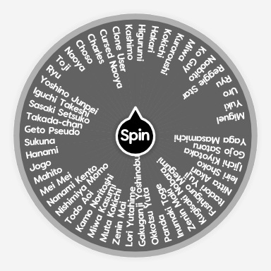 Jujutsu Kaisen characters | Spin the Wheel - Random Picker