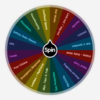 SHEQ Topic | Spin the Wheel - Random Picker