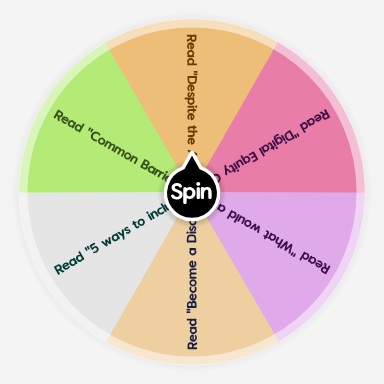 Equity Challenge: Ability & Disability | Spin the Wheel - Random Picker