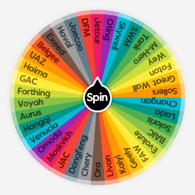 Official car brands in Russia | Spin The Wheel - Random Picker