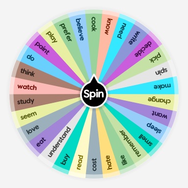 Verbs | Spin The Wheel - Random Picker