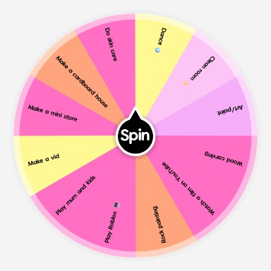 What to do when bored | Spin the Wheel - Random Picker