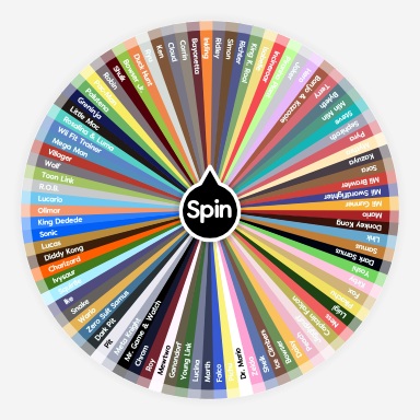 Smash Bros Ultimate Characters Spin The Wheel App