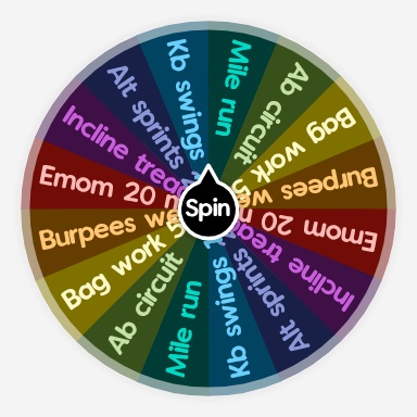 Copy of Copy of Cardio killer | Spin The Wheel - Random Picker