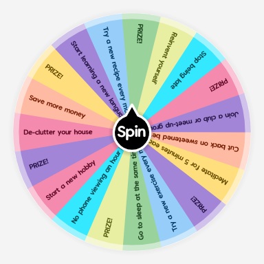 Wheel of Wellness | Spin the Wheel - Random Picker