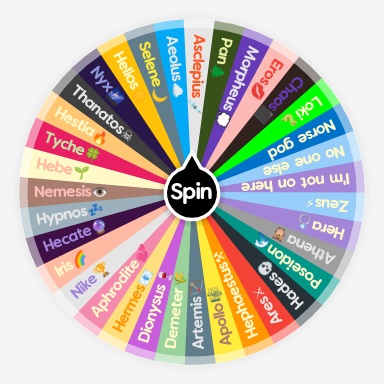 Favorite Greek Gods | Spin the Wheel - Random Picker