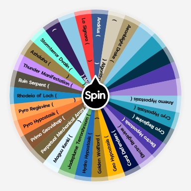 Copy of Genshin boss | Spin The Wheel - Random Picker