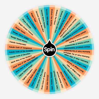 BG3 All class/ subclasses | Spin the Wheel - Random Picker