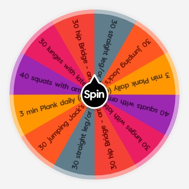 Exercise Wheel | Spin the Wheel - Random Picker