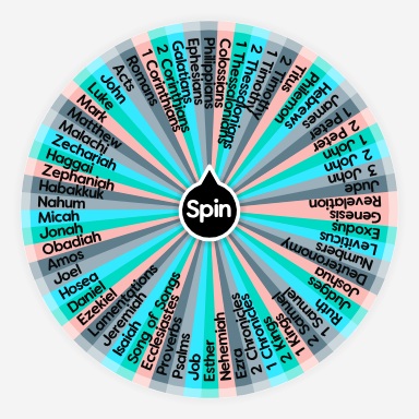 All books of the Bible | Spin The Wheel - Random Picker