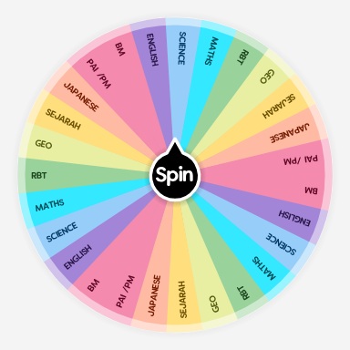 What School Subject? | Spin the Wheel - Random Picker