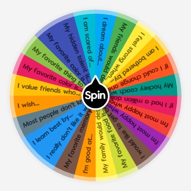 All About Me - Wheel of Questions | Spin the Wheel - Random Picker