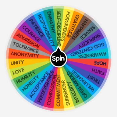 Spiritual Principles | Spin the Wheel - Random Picker