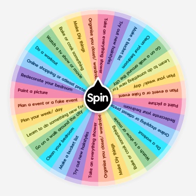 Things to do when bored | Spin The Wheel - Random Picker