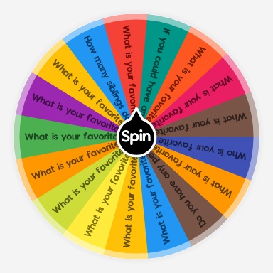 Random Get To Know You Questions | Spin the Wheel - Random Picker