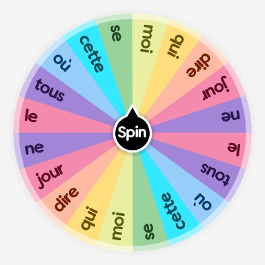 Mots fréquents C | Spin The Wheel - Random Picker
