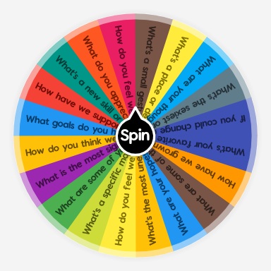 Random Get To Know You Questions | Spin the Wheel - Random Picker