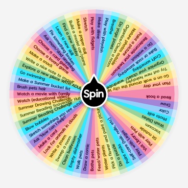 Things to do when bored | Spin The Wheel - Random Picker