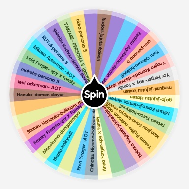 Anime characters | Spin The Wheel - Random Picker