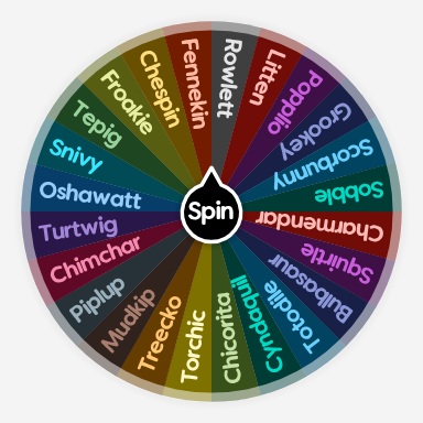 Best Pokémon Starter | Spin The Wheel - Random Picker