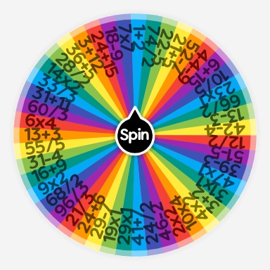 MATH Topic's | Spin the Wheel - Random Picker