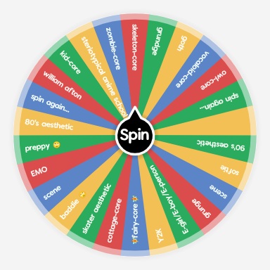 aesthetics for characters | Spin the Wheel - Random Picker