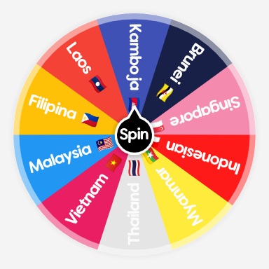 Asian flags | Spin The Wheel - Random Picker