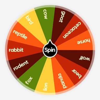 random animal for fursona | Spin the Wheel - Random Picker