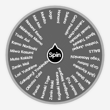 Jujutsu Kaisen characters | Spin the Wheel - Random Picker