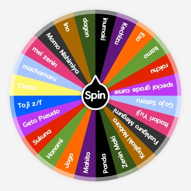Jujutsu Kaisen characters | Spin The Wheel - Random Picker