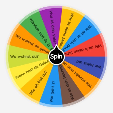Random Get To Know You Questions | Spin the Wheel - Random Picker