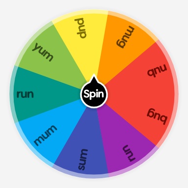 Three letter words of 'u' sound | Spin The Wheel - Random Picker