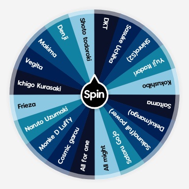 Anime characters | Spin the Wheel - Random Picker