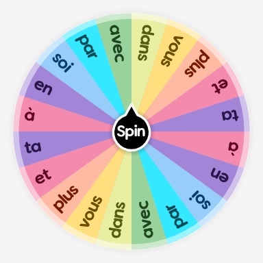 Mots fréquents A | Spin The Wheel - Random Picker