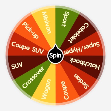 Car body styles | Spin the Wheel - Random Picker