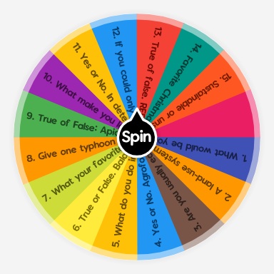 Random Get To Know You Questions | Spin the Wheel - Random Picker