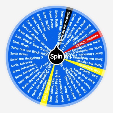 Sonic AU Order | Spin the Wheel - Random Picker