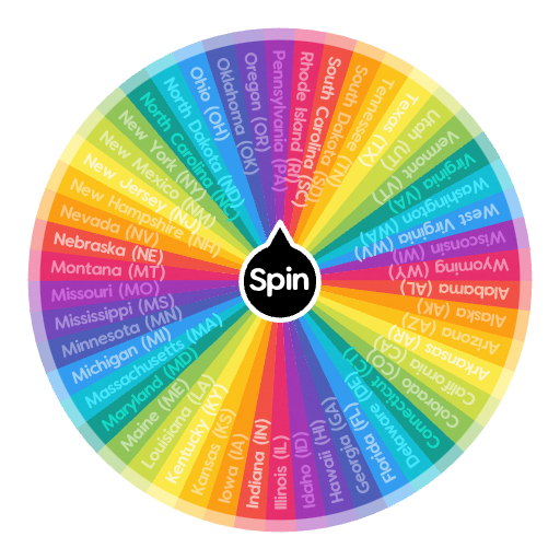 US States | Spin the Wheel - Random Picker