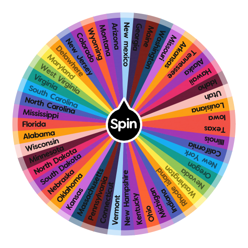 US States | Spin the Wheel - Random Picker